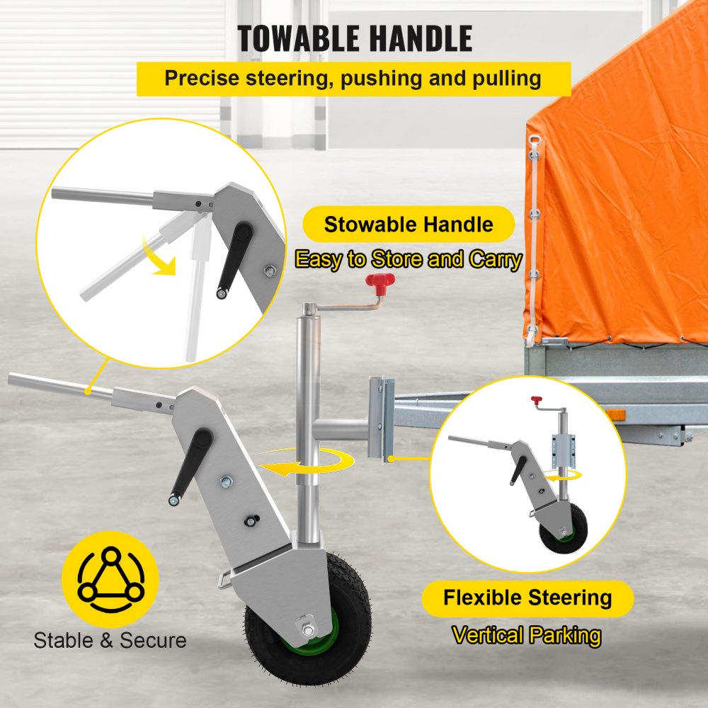 VEVOR Manual Trailer Dolly, 5000lb Load Capacity Trailer Mover Valet w ...