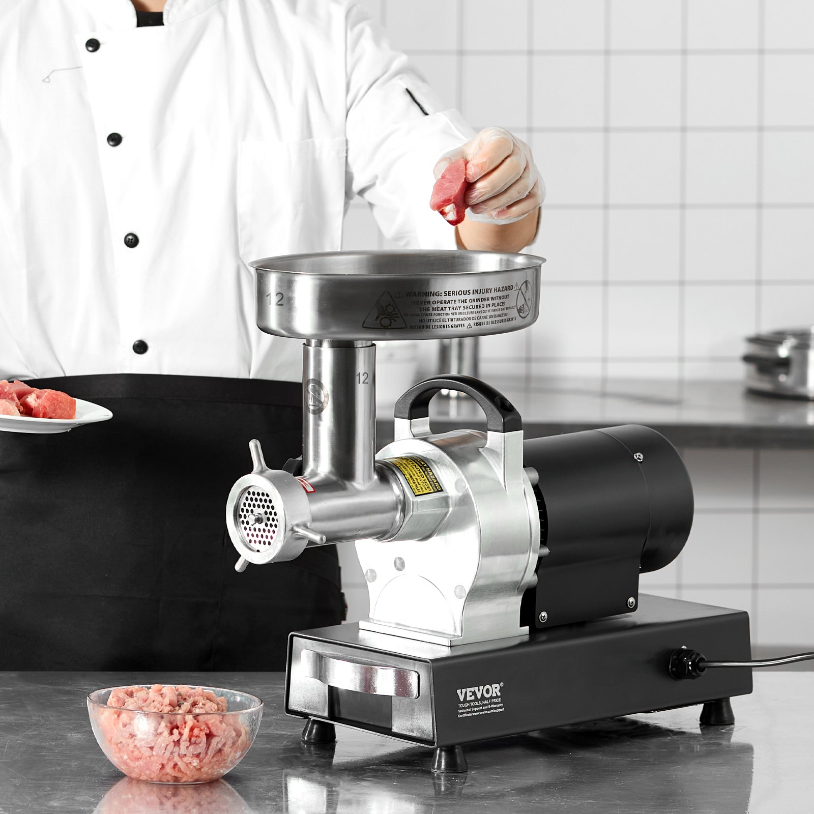 VEVOR Meat Grinder, 9 Lbs/Min Capacity Electric Meat Grinders with ...