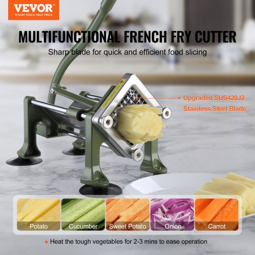 French Fry Cutter Stainless Steel Potato Vegetable Slicer Chopper 2 ...