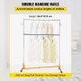 VEVOR Z Rack, Industrial Grade Z Base Garment Rack, Height Adjustable ...