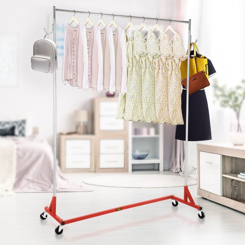 VEVOR Z Rack, Industrial Grade Z Base Garment Rack, Height Adjustable ...