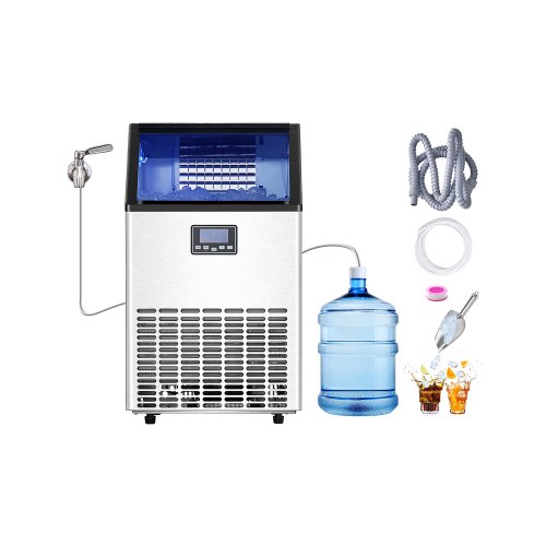 Commercial Ice Maker Freestanding Cabinet Machine 100lbs/24H 45 Ice ...