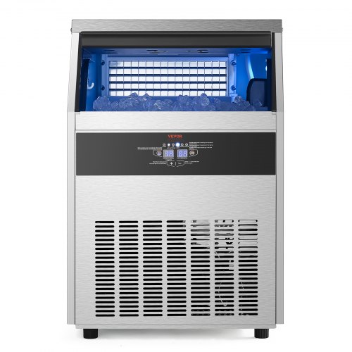 Commercial Ice Maker Freestanding Cabinet Machine 160lbs/24H 80 Ice ...