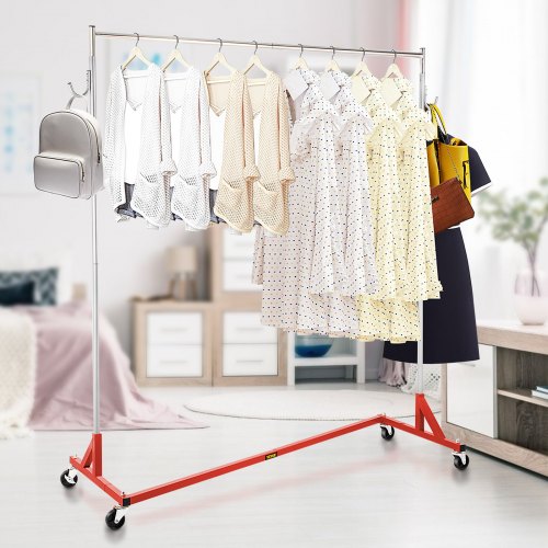 VEVOR Z Rack, Industrial Grade Z Base Garment Rack, Height Adjustable ...