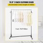 VEVOR Z Rack, Industrial Grade Z Base Garment Rack, Height Adjustable ...