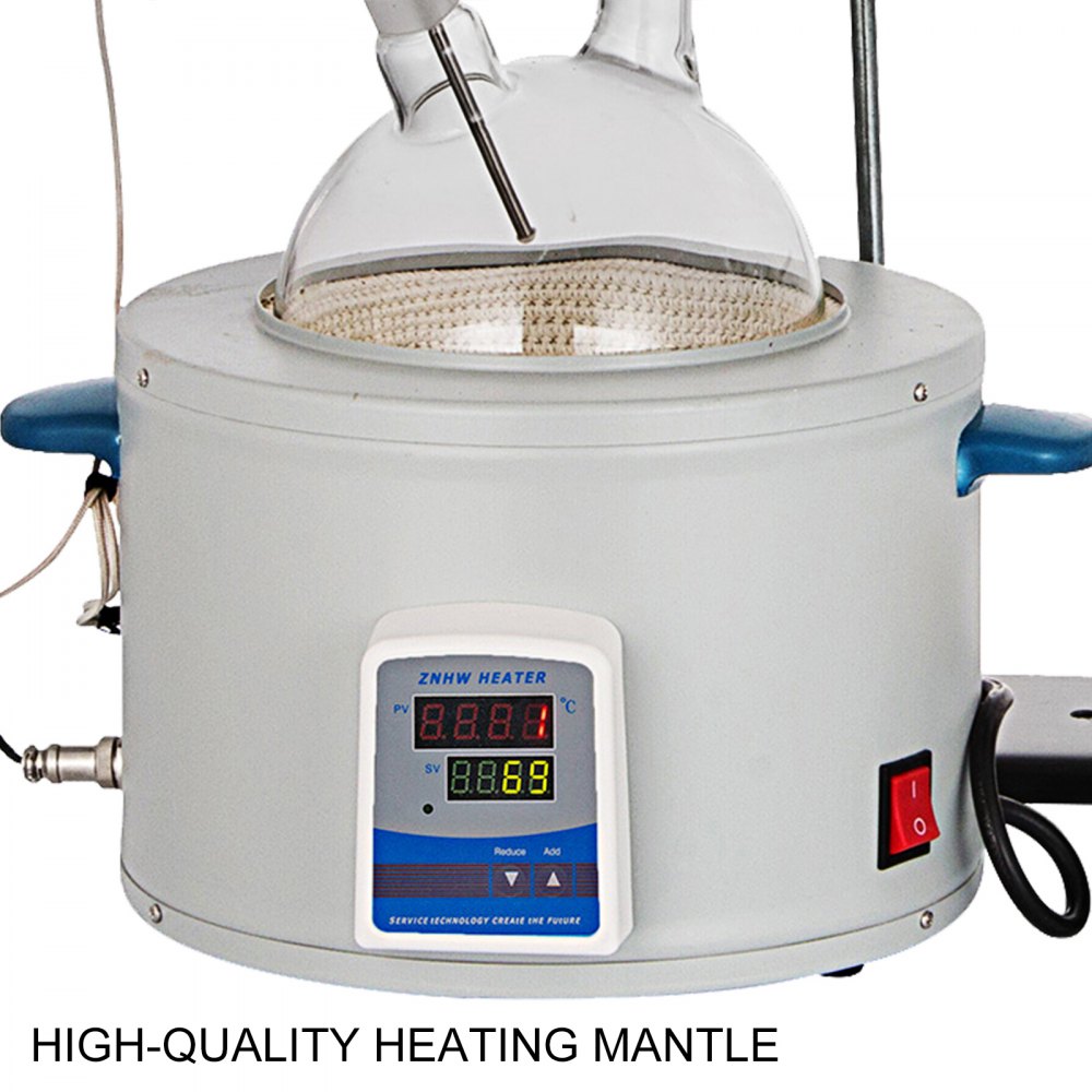 VEVOR Short Path Distillation Kit 2000ml Distillation Apparatus with ...