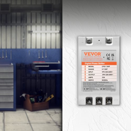 VEVOR 3 Phase Converter - 7.5HP 23A 220V Single Phase to 3 Phase ...