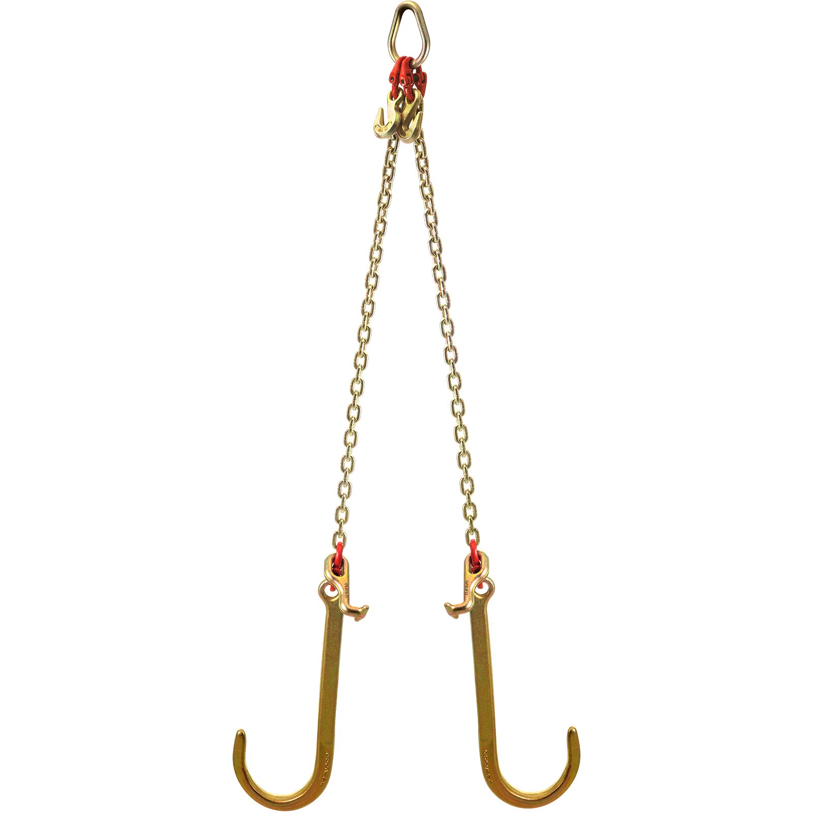 VEVOR V Bridle Chain, 5/16 in x 2 ft Bridle Tow Chain, Grade 80 V ...