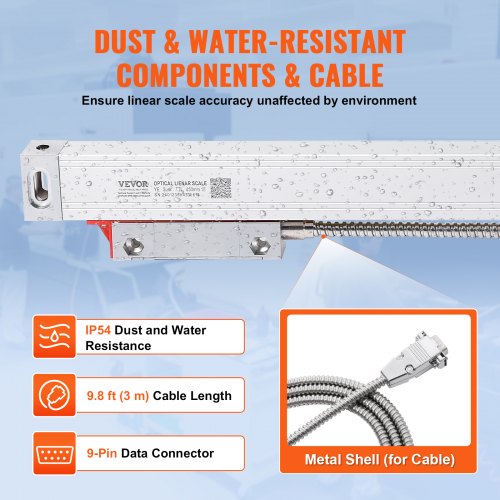 VEVOR Digital Readout 16'' & 18'' & 38'' Linear Scale 3 Axis DRO ...