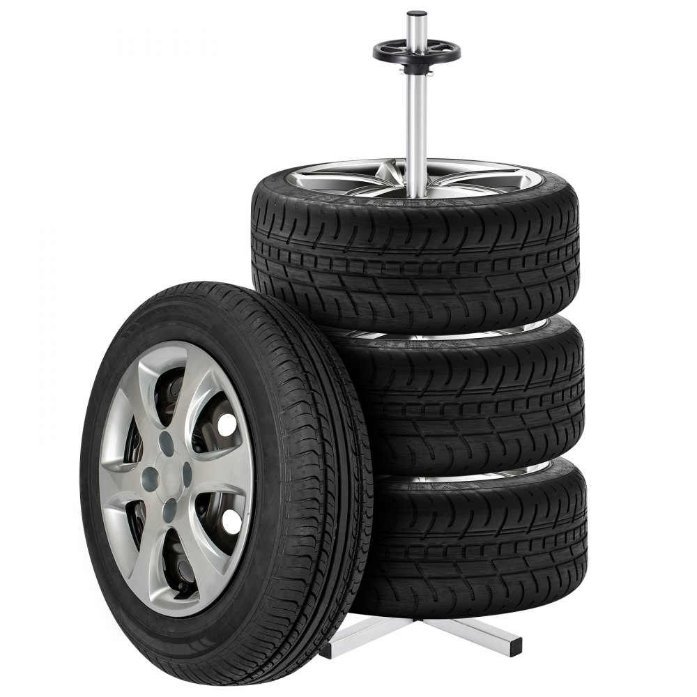 VEVOR Tire Organizing Rack, Robust Steel Tire Stand for 4 Tires with ...