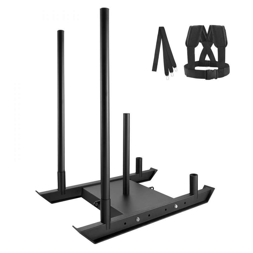 VEVOR Weight Training Sled, Pull Push Power Sled, Fitness Strength ...