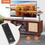VEVOR Rattan TV Stand for 75in TV, Boho TV Stand with Rattan Door ...