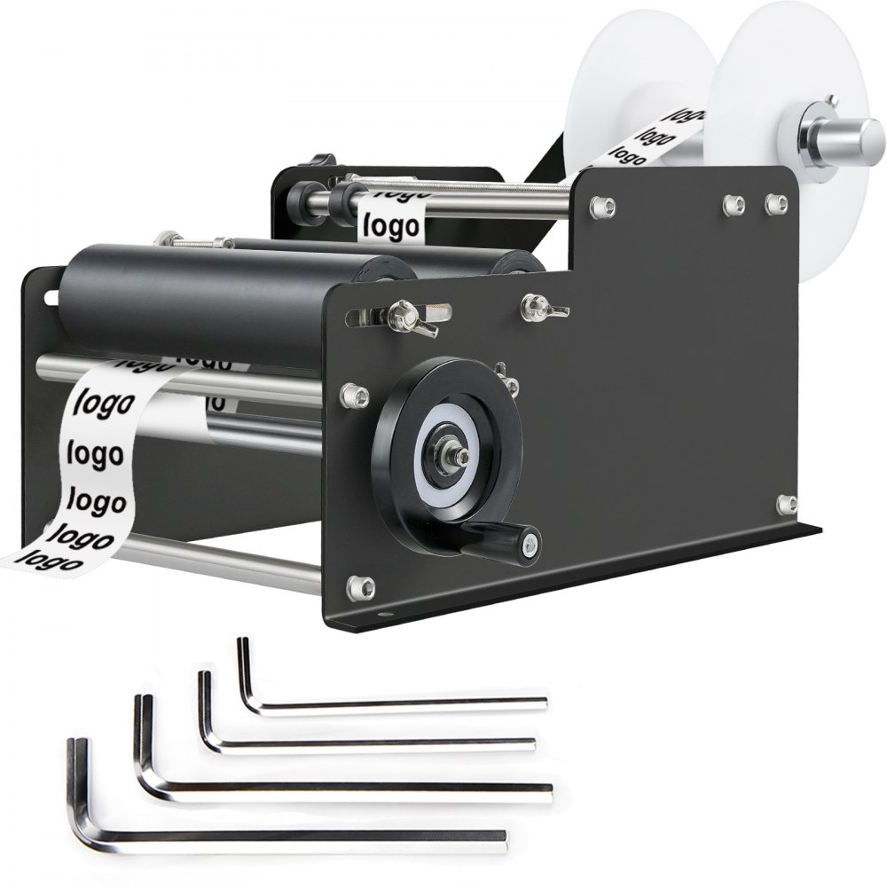 VEVOR Manual Round Bottle Labeling Machine Label Applicator 10-30pcs ...