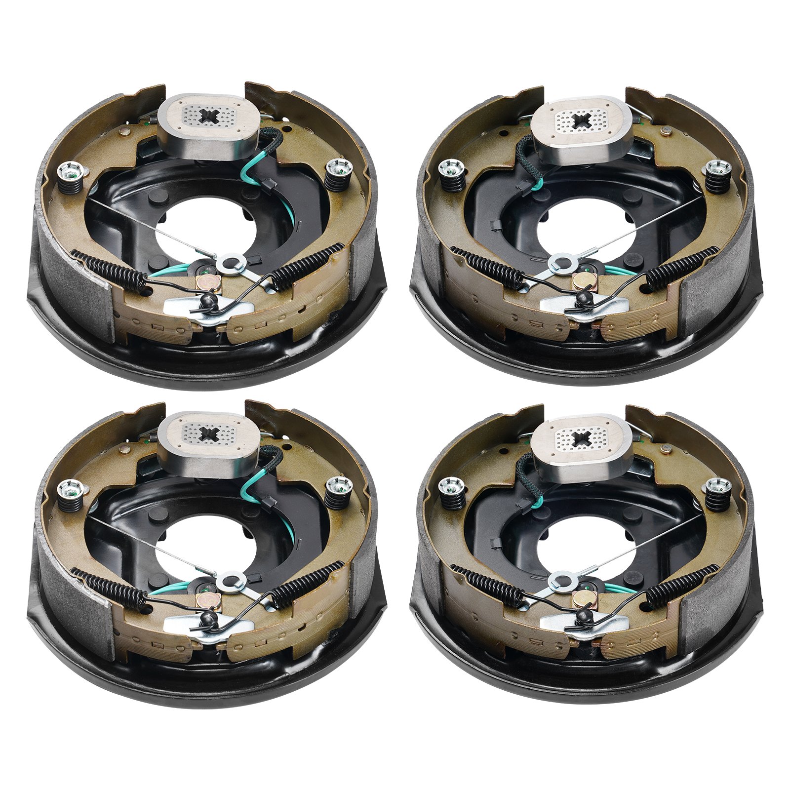 VEVOR Electric Trailer Brake Assembly, 10" x 2-1/4", 2 Pairs Self ...