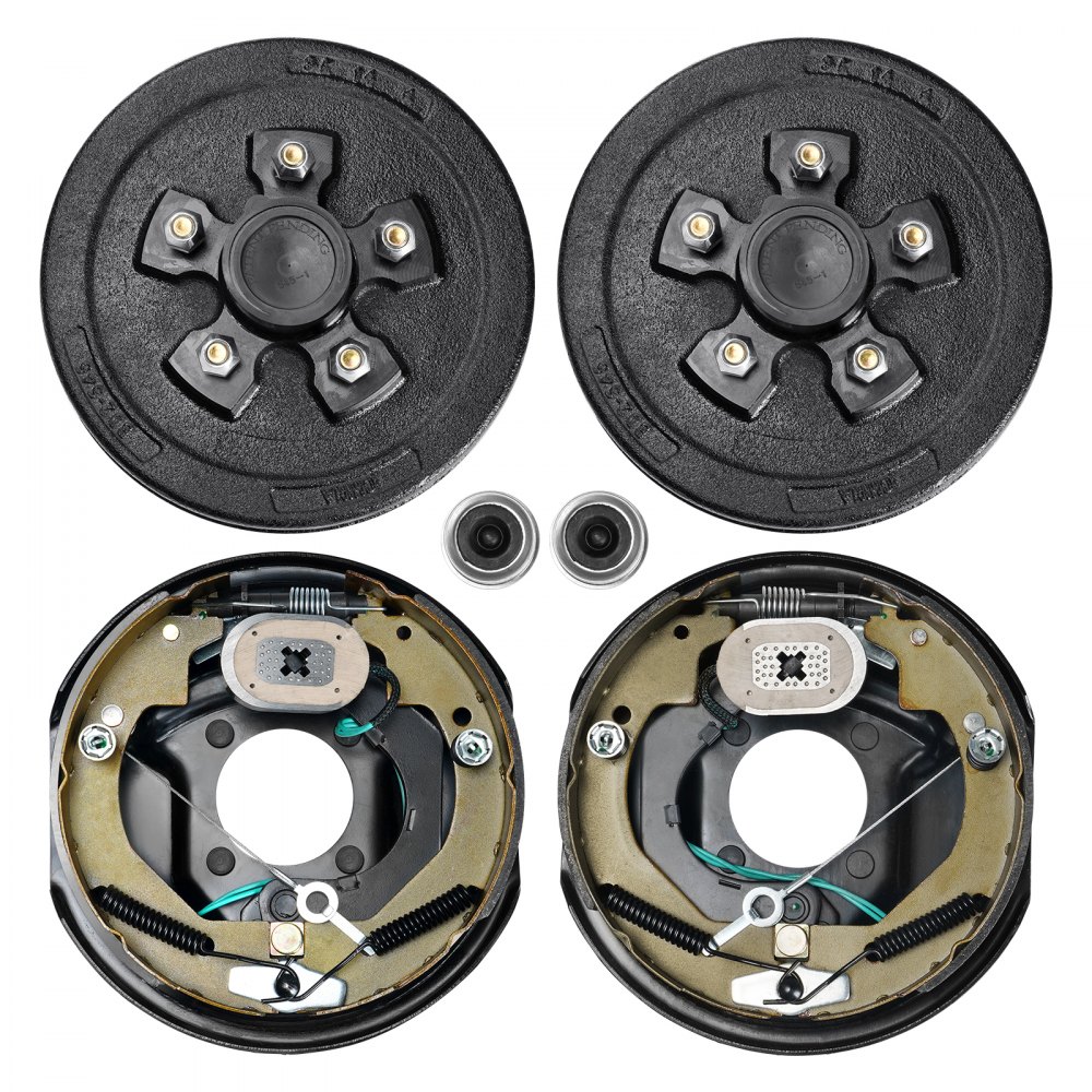 VEVOR Trailer Hub Drum Kits 5 on 4.5" B.C. with 10" x 2-1/4" Electric ...