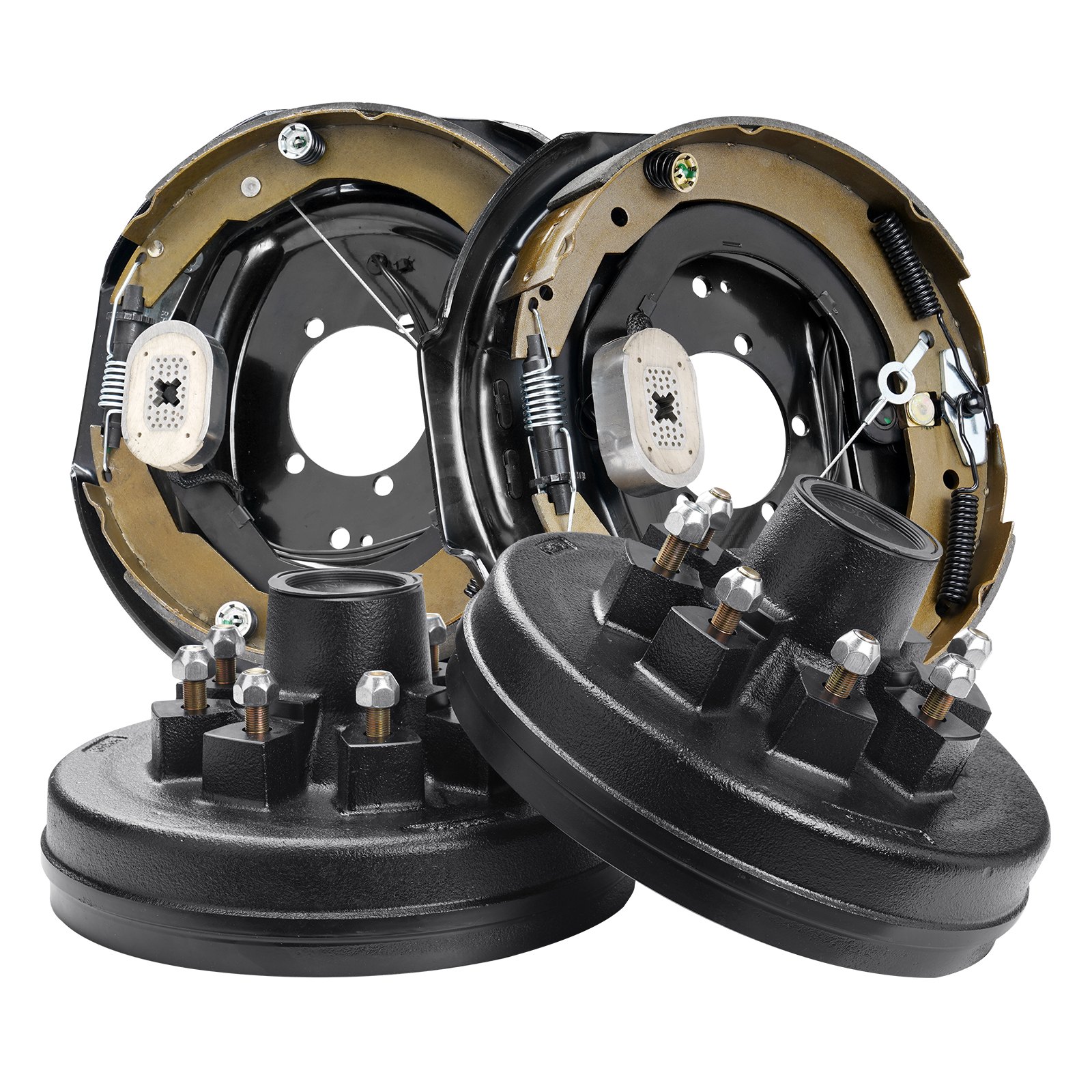 VEVOR Trailer Hub Drum Kits 8 on 6.5" B.C. with 12" x 2" Electric ...