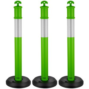VEVOR 3 Pack Traffic Delineator Posts, 48 inches Traffic Safety Cones ...