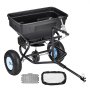 VEVOR Tow Behind Broadcast Spreader, 130LBS Capacity, Tow/Push Garden ...
