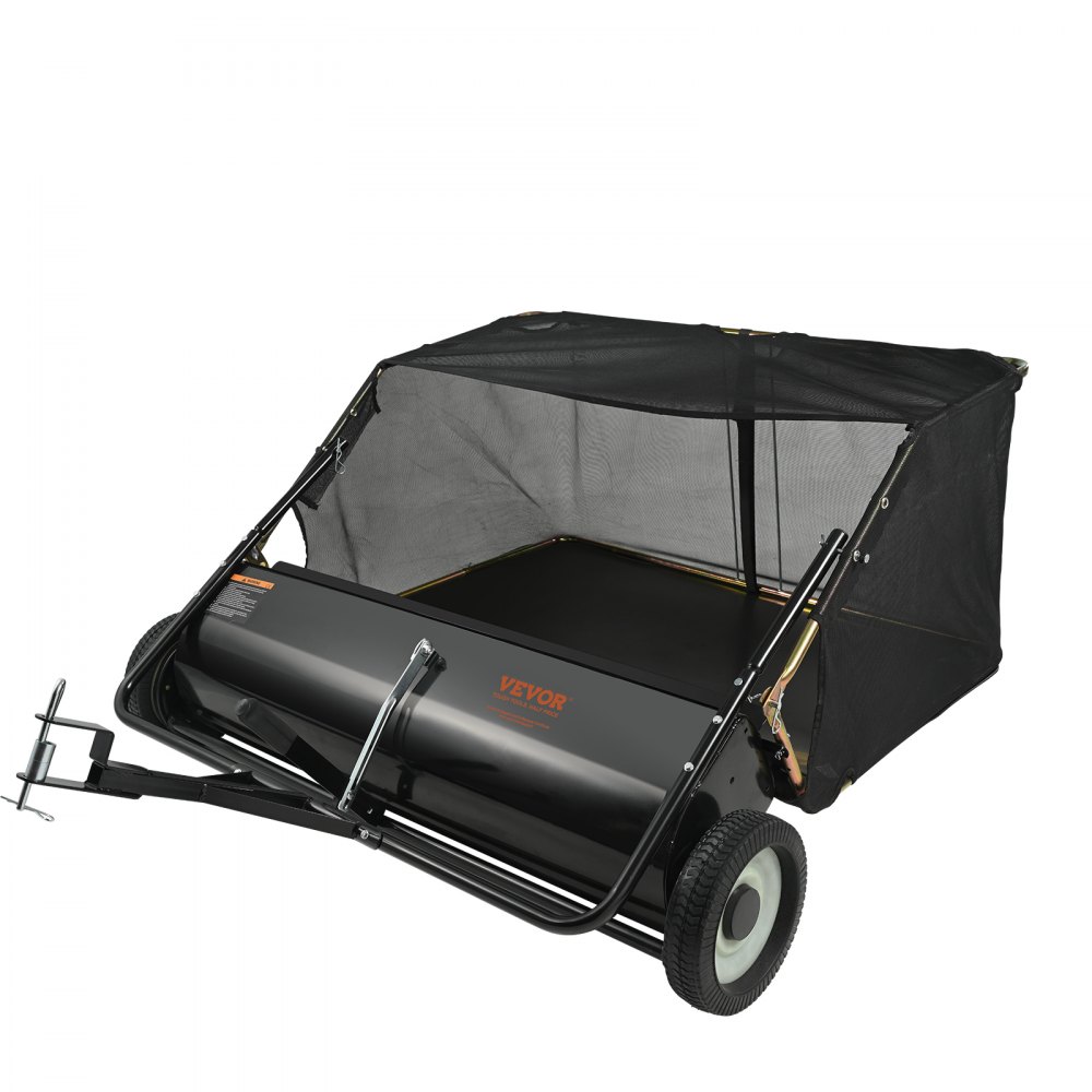 VEVOR Lawn Sweeper Tow Behind Leaf Yard Collector 50" 26 Cu. Ft ...