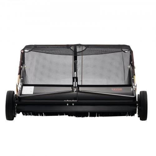 VEVOR 42-inch Lawn Sweeper Tow Behind, 12 cu.ft. Large Pull Behind ...