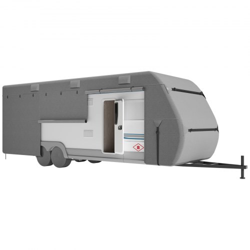 VEVOR Travel Trailer Cover, 38-40 ft RV Cover, 4-Layer Non-Woven Fabric ...