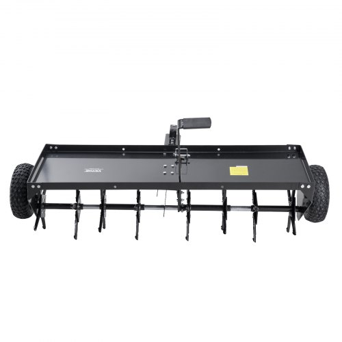 VEVOR Tow Behind Plug Aerator, 48-Inch Tow Behind Lawn Plug Aerator with Universal Hitch, Pull ...