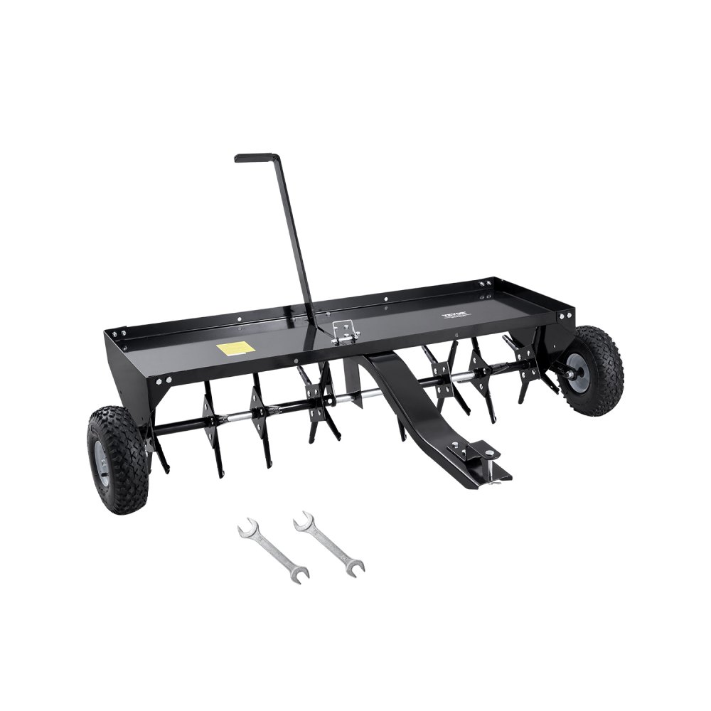 VEVOR Pull Behind Plug Aerator — 3-Inch Long Blades Soil
