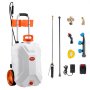 VEVOR Battery-Powered Sprayer with Wheeled Cart, 10 Gallons Electric ...