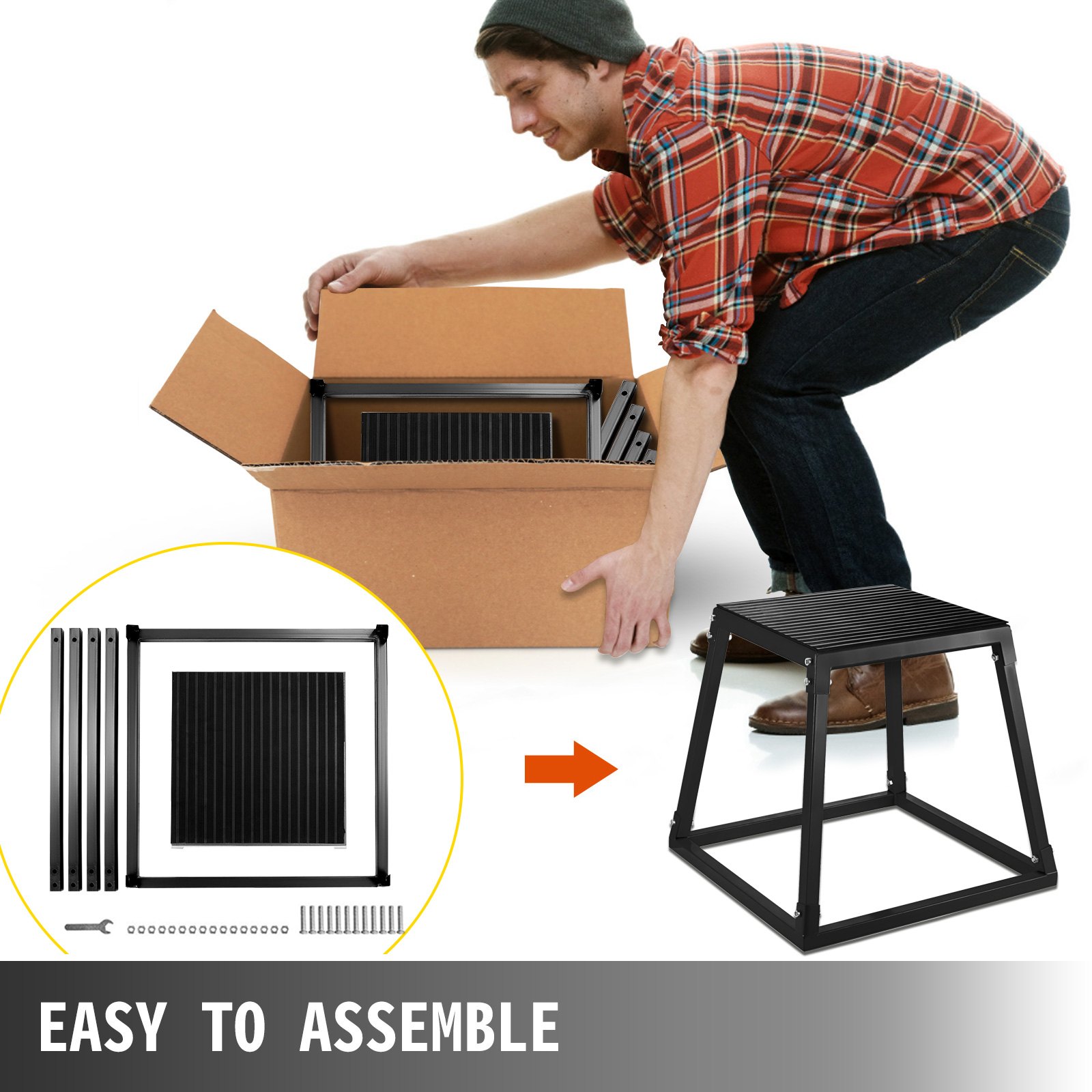 VEVOR Plyometric Box Set, 30 Inch Plyometric Platform and Jumping ...