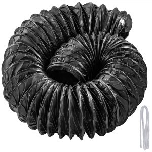 12'' Explosion-Proof PVC Ducting 25FT (7.6M) D-Rings Water-Proof Static ...