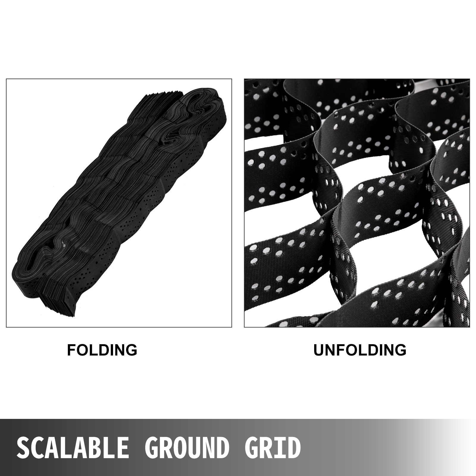 VEVOR Geo Grid Ground Grid 9x17 ft, Geo Cell Grid 4 Inch Thick, Gravel ...