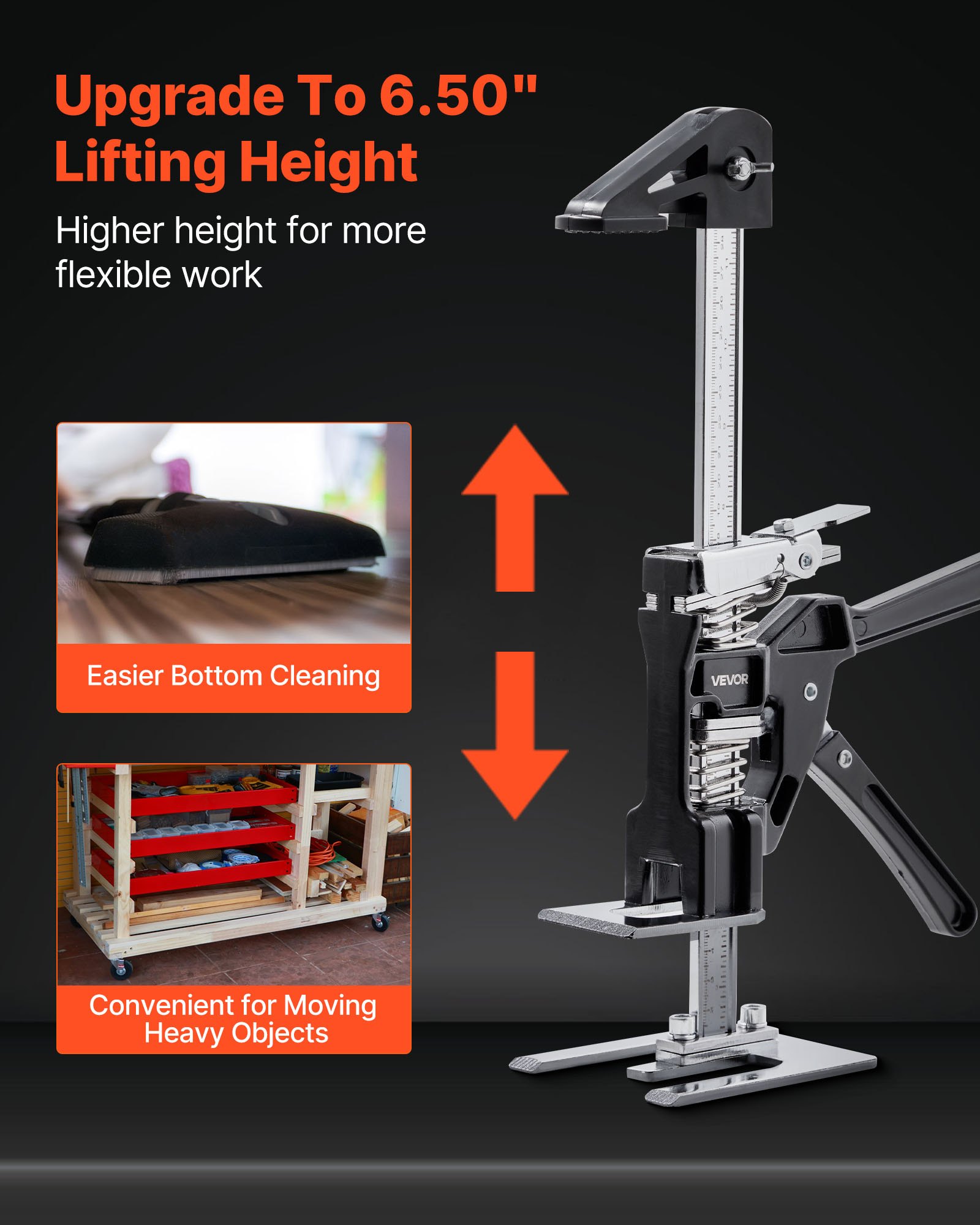 VEVOR Labor Saving Arm Jack, 2 PCS 440 lbs Bearing Capacity, Lifting up ...