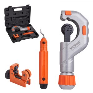 VEVOR 3PCS Tubing Cutter Set, 3/16"-2" O.D. Copper Pipe Cutter, 1/8"-7/ ...