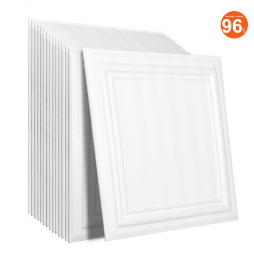 VEVOR Ceiling Tiles, 96-Pack 20 x 20 in, Drop Ceiling Tiles Premium ...