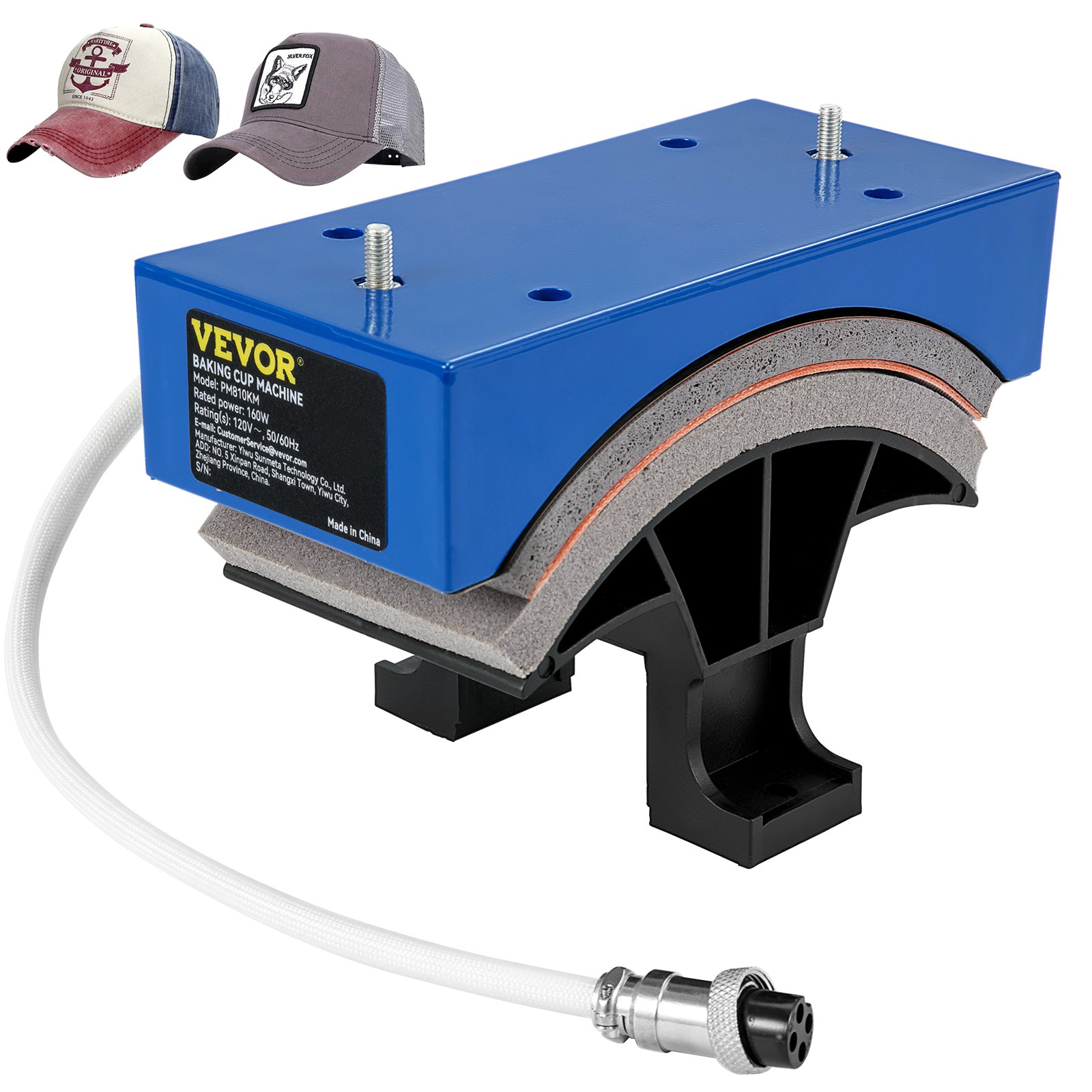 VEVOR Attachment Silica Gel Hat Cap Curved Heating Element Press Mat ...