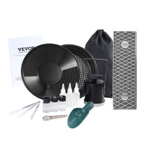 VEVOR Gold Panning Kit With Mini Sluice Box, 12" Aluminum Gold Mining ...
