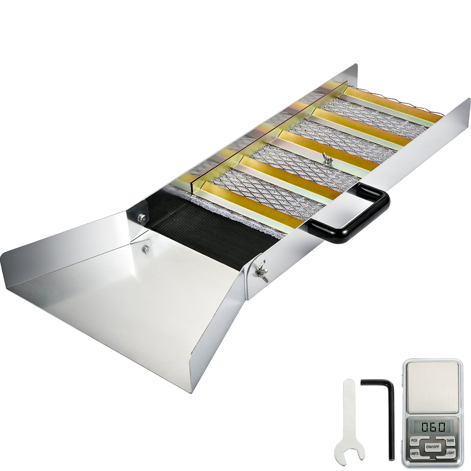 VEVOR Aluminum Alloy Sluice Box, Compact 30" Long Sluice Boxes for Gold ...