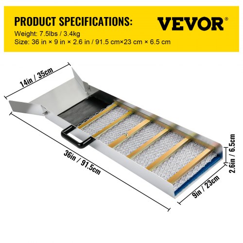VEVOR Aluminum Alloy Sluice Box, Compact 36" Mini Sluice Boxes for Gold ...