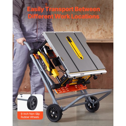 Portable Table Saw Stand with Wheels 350 lbs Load Capacity Rolling ...