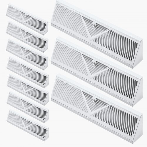 Floor Registers 18-Inch 10-Pack Floor Vents for HVAC Baseboard ...