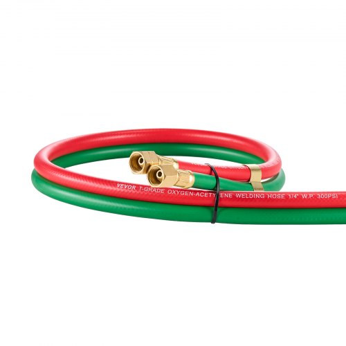 Oxygen Acetylene Hose 1/4-Inch x 15FT T Grade Hose 300PSI Max Working ...