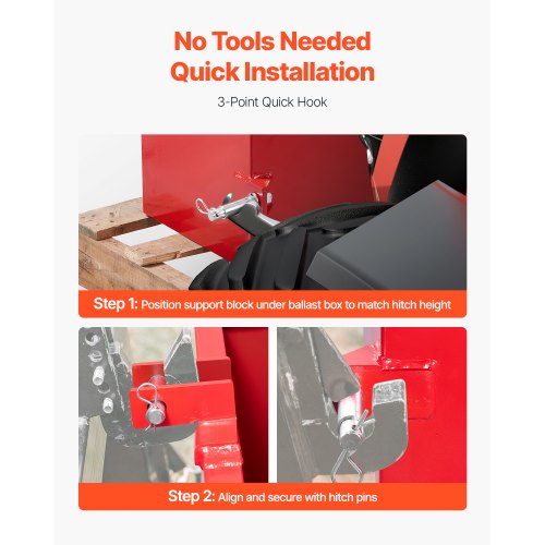 Ballast Box 3 Point Category 1 Tractor Quick Tach Hitch Counterweight ...