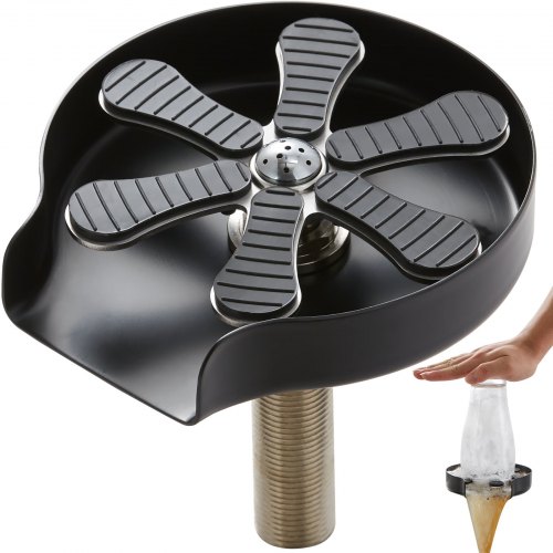VEVOR Glass Rinser, 10 Powerful Spraying Jets 360° Rotating Cup Rinser ...