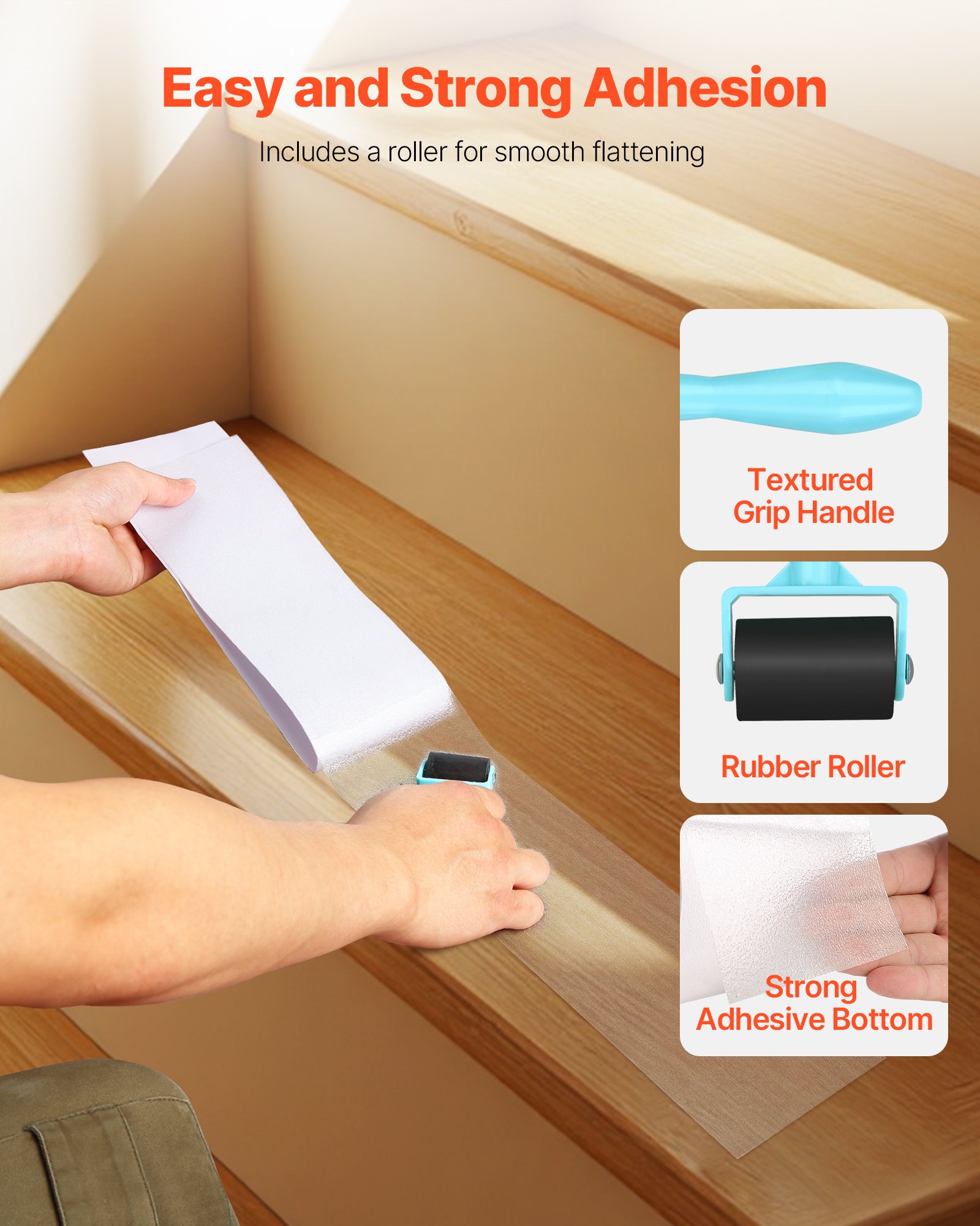 VEVOR Transparent Anti Slip Tape – 30FT x 4IN EVA Roll
