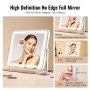 VEVOR Vanity Mirror with LED Lights – 21.7x17.7 in, 5X, 360°