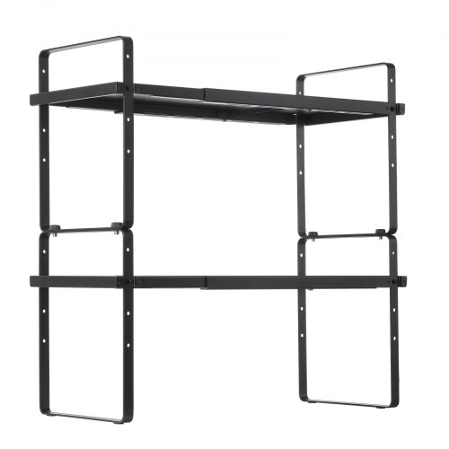 2 Tier Cabinet Organizer Shelf Counter Shelves Steel Kitchen Storage ...