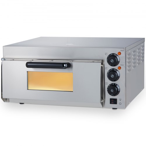 VEVOR Electric Countertop Pizza Oven 16-inch 1700W with Adjustable Temp ...