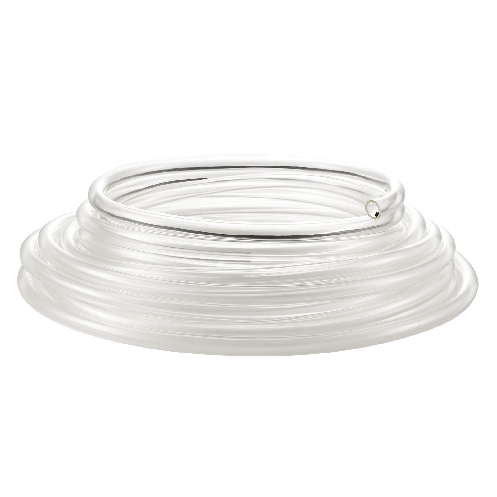 VEVOR Clear Vinyl Tubing, 3/8" ID x 1/2" OD, 50FT Plastic PVC Tubing ...
