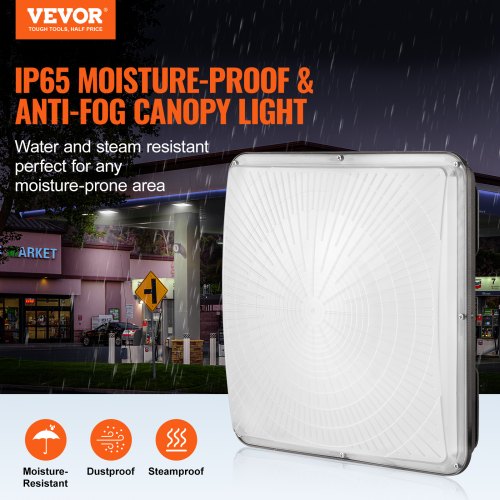 VEVOR LED Canopy Light 150W 16500LM 5000K Daylight Outdoor Canopy ...