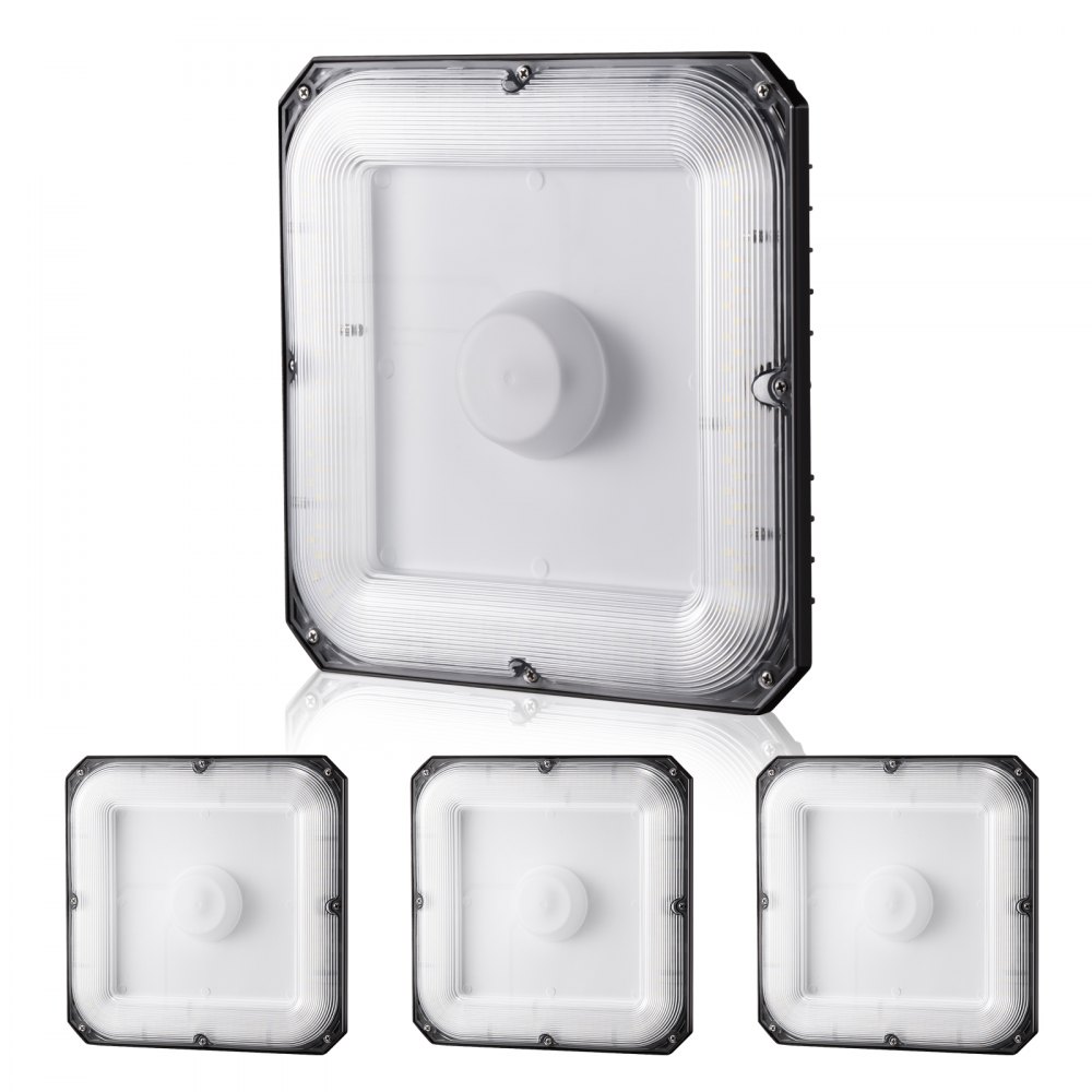 VEVOR 4 Pack LED Canopy Lights 80W 8800LM 5000K Daylight Outdoor Canopy ... VEVOR 4 Pack LED Canopy Lights 80W 8800LM 5000K Daylight Outdoor Canopy ...